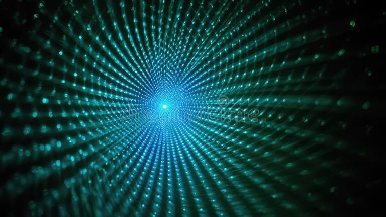 Swirling Patterns of Light Create a Captivating Atmosphere in a Techno ...