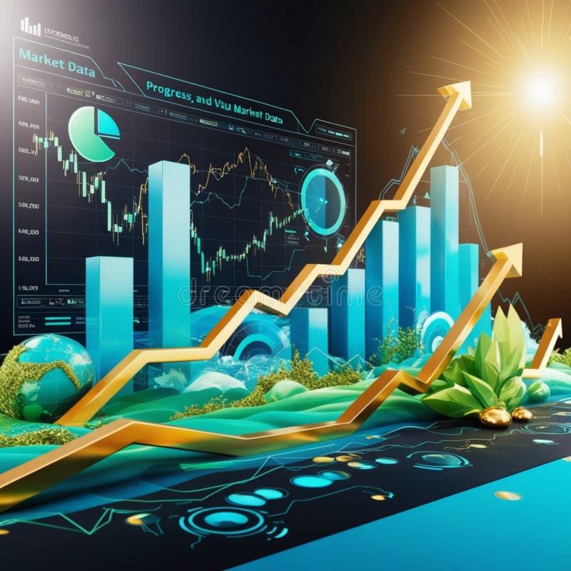 Market Data a Dynamic Fusion of Growth and Innovation. Stock ...
