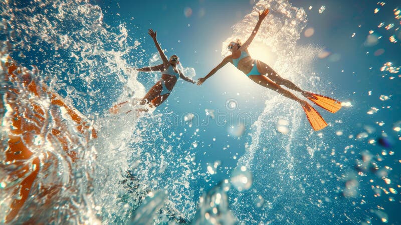 Dynamic and Vibrant Synchronized Diving by Australian Female Athletes ...