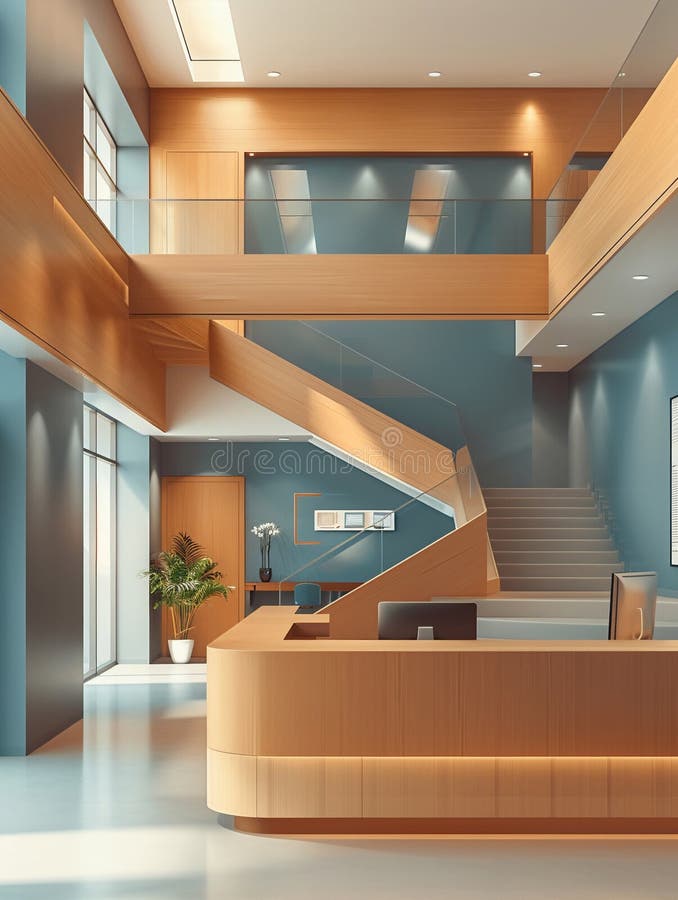 Dynamic View of a High-tech Office Designed As a Collaborative Hub ...