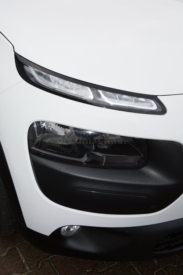 Dynamic View of the Modern Car Stock Image - Image of tire, detail ...