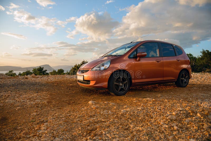 Dynamic View of the Modern Car Stock Image - Image of automotive ...