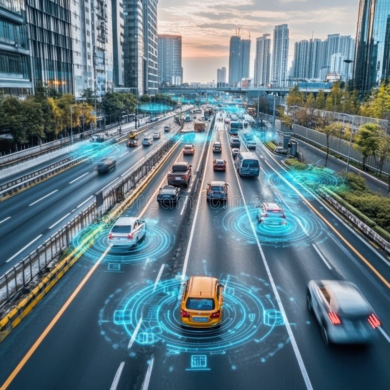 Smart City Traffic Management System Real Time Monitoring Control Stock ...