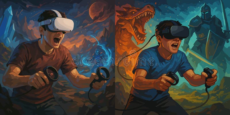 Dynamic Virtual Reality Experience: Adventure in Two Realms Stock ...