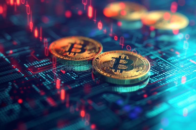 A Dynamic Visual Concept of Finance,crypto Concept Stock Image - Image ...