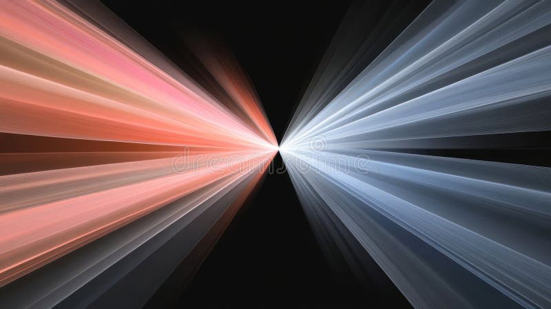 A Dynamic Visual of Converging Light Beams, Creating a Sense of ...