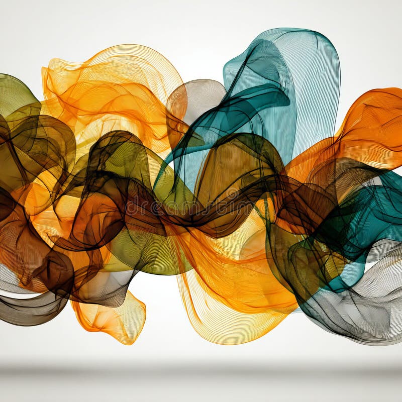 The Dynamic Visual Effect of a Flowing Ribbon Banner in Vibrant Rainbow ...