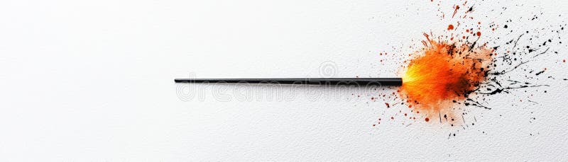 A Dynamic Visual of an Explosion Emanating from a Stick Showcasing ...