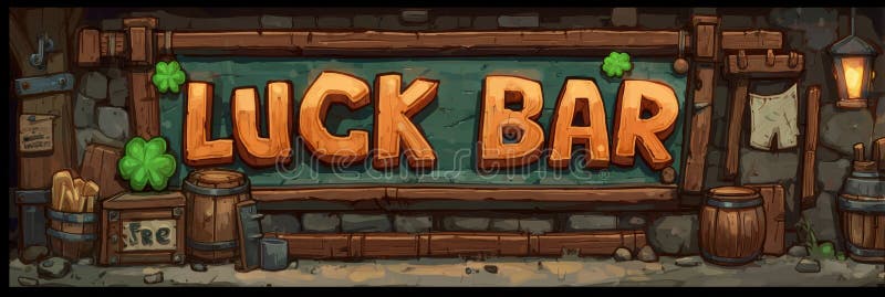 Creative Concept Art of Animated Luck Bar Loading Indicator Featuring ...