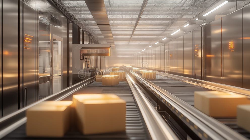 Dynamic Visual of Packages Moving through an Advanced Sorting Facility ...