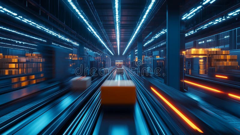 Dynamic Visual of Packages Moving through an Advanced Sorting Facility ...