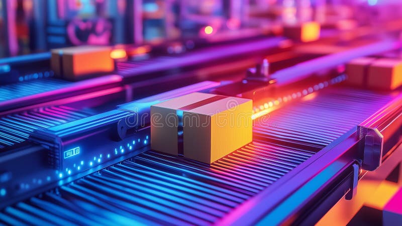 Dynamic Visual of Packages Moving through an Advanced Sorting Facility ...