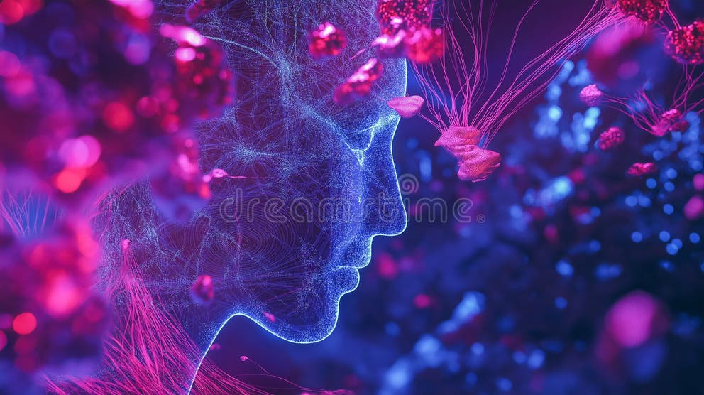 A Dynamic Visual Representation of Artificial Intelligence. Stock ...