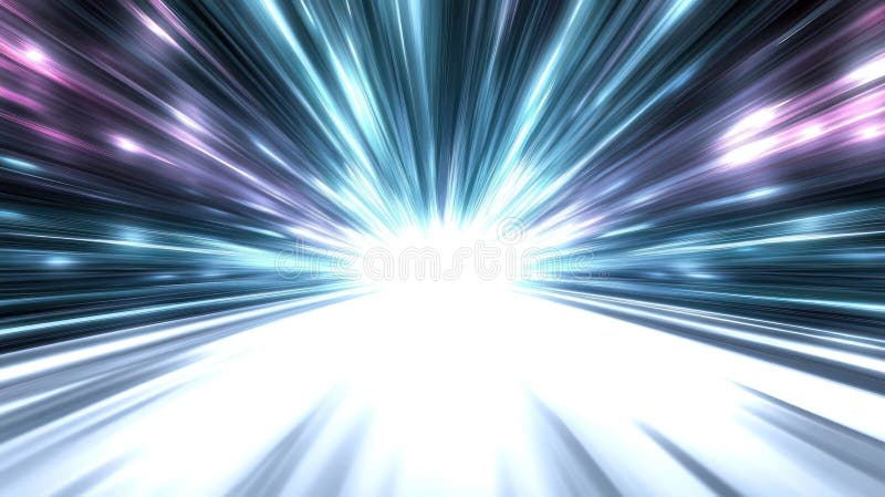 A Dynamic Visual Representation of Light and Speed, Suggesting Motion ...
