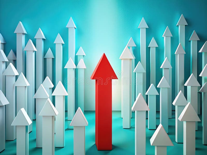 A Dynamic Visual Representation of Upward Trend Abstract Geometric ...