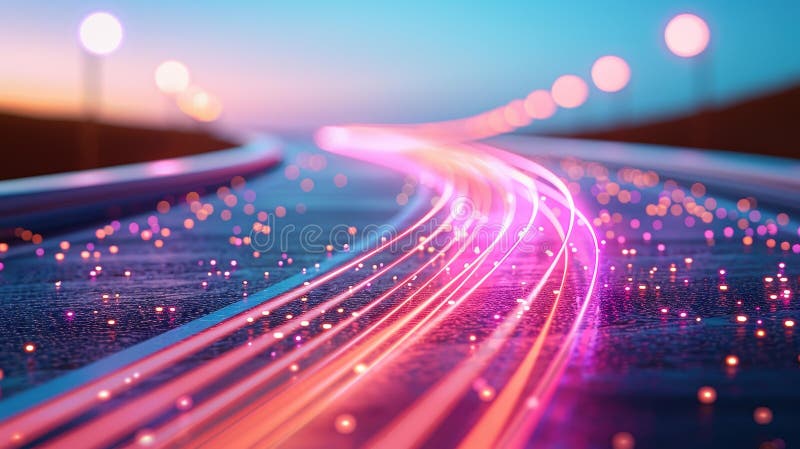 Dynamic Visualization of Big Data Traffic with Neon Color Lines and ...