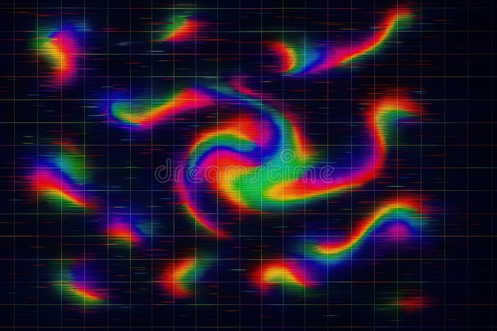 Colorful Fluctuation Graphic, Ideal for Scientific Visualization (e.g ...
