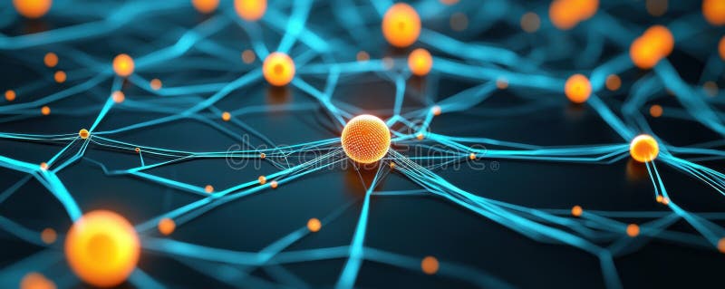 Dynamic Visualization Of Data Points And Connections Representing