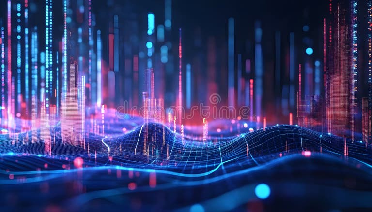 The Dynamic Visualization of Data Trends in a Futuristic Digital ...