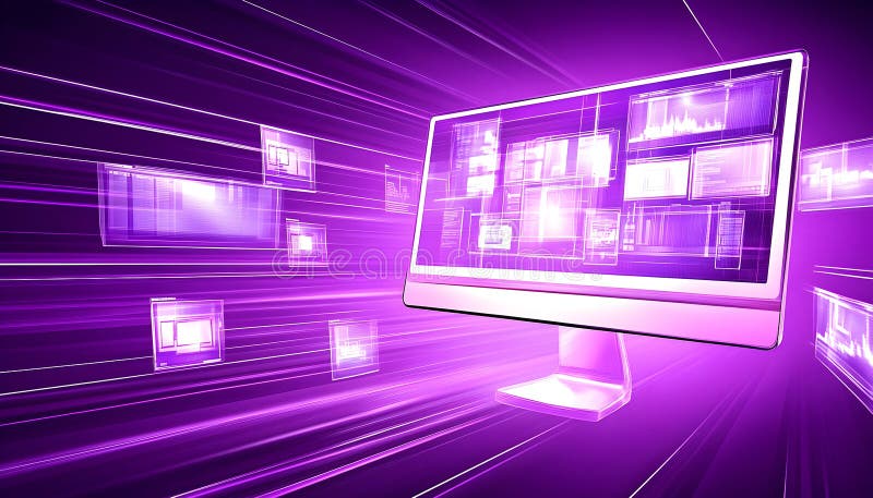 AI-Generated Digital Interface Stock Illustration - Illustration of ...