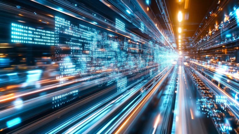 Dynamic Visualization of Digital Data Streams in High-tech Environment during Nighttime Stock ...