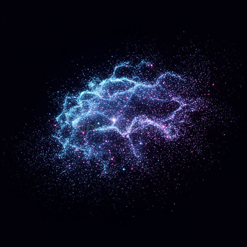 A Dynamic Visualization of a Digital Nebula Composed of Swirling ...