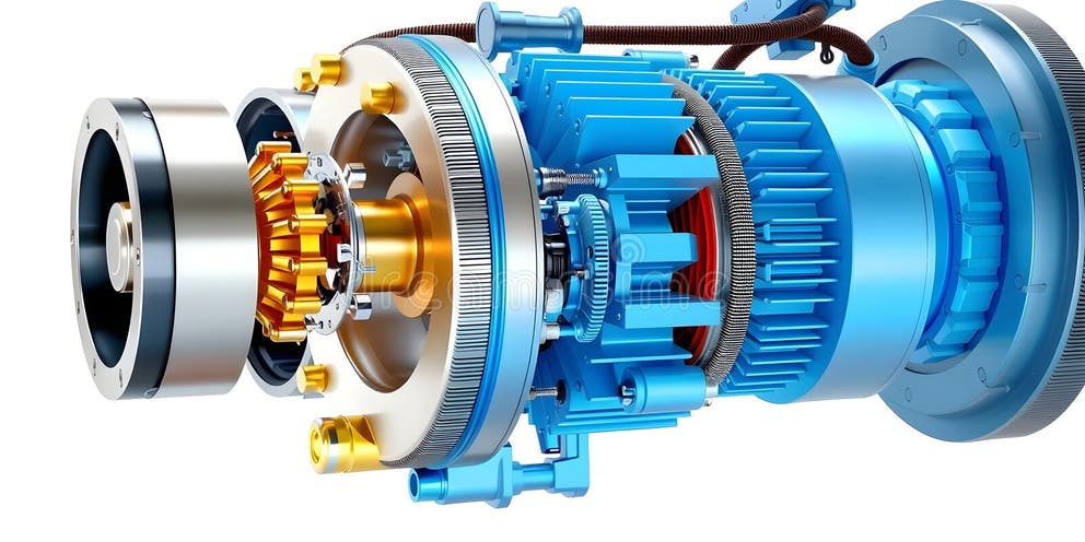 Dynamic Visualization of Electric Motor Components a 3D Exploration of ...