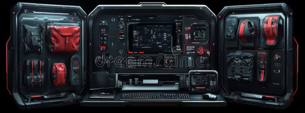 Dynamic Visualization of Futuristic HUD Elements, Digital Interfaces ...