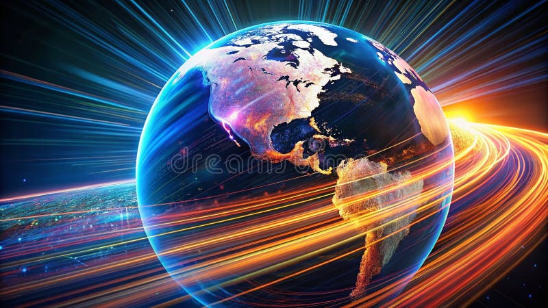 Dynamic Visualization of Global Data Flow a Long Exposure Perspective ...