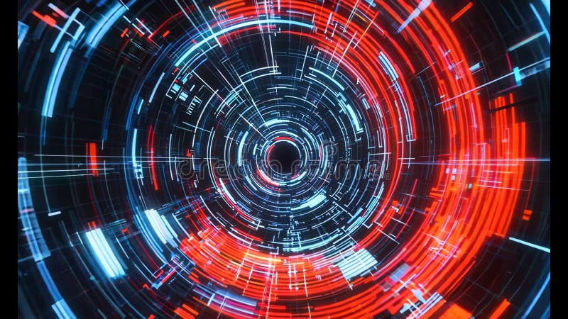 Futuristic Digital Interface with Complex Data Frames for Technology ...