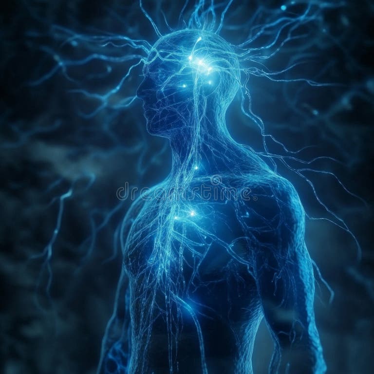 Illuminated Neural Network Representing Human Brain Structure Stock ... Illuminated Neural Network Representing Human Brain Structure Stock ...