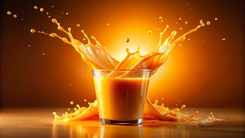 A Dynamic Visualization of Orange Juice S Refreshing Energy Generative ...