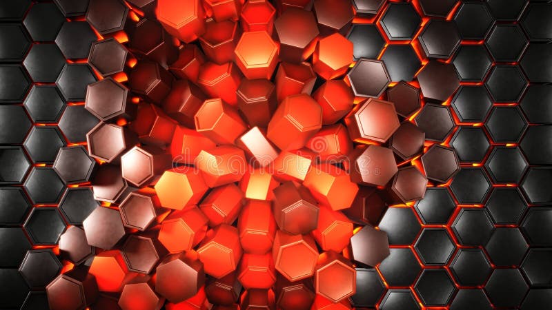 Digital Disruption Impact Zone with Hexagonal Grid - Business ...
