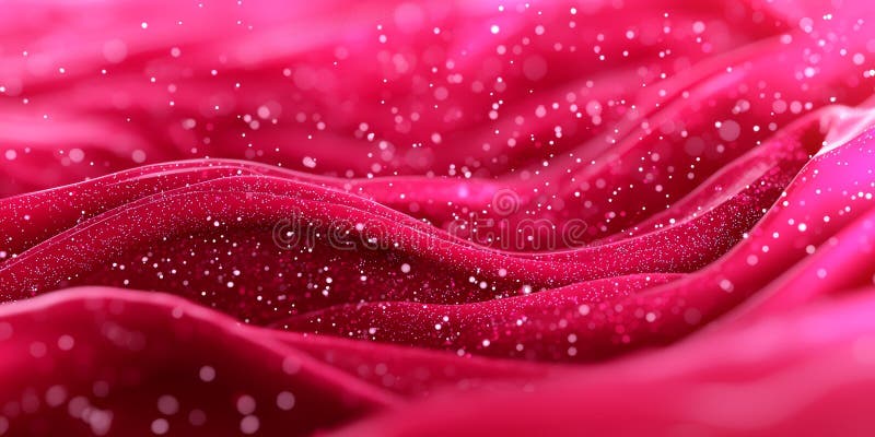 Dynamic Visualization of Red Textiles with Sparkles Stock Illustration ...