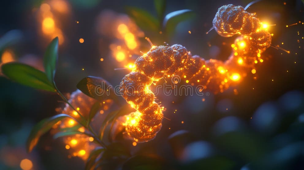 Dynamic Visualization of Ribose and ATP Energy Production Process Stock ...