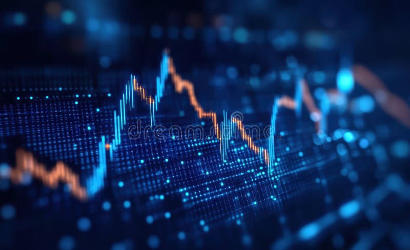 Stock Market Trend Analysis Visualization Stock Illustration ...