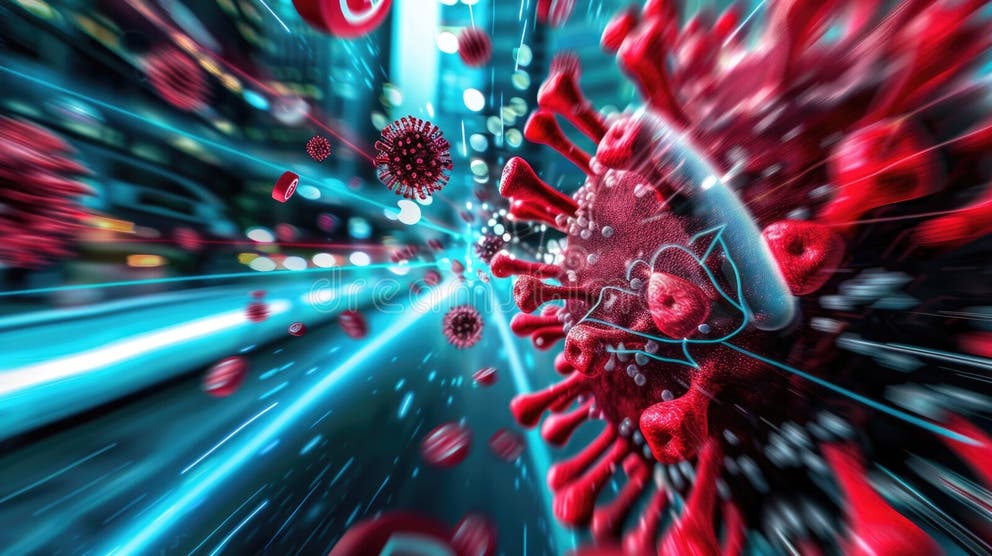 Dynamic Visualization of Virus Spread with Accelerated Impact and Vivid ...