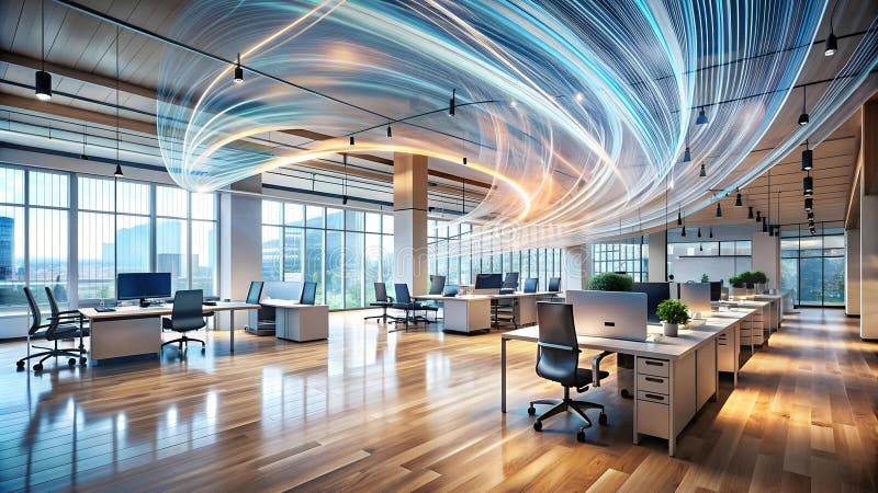 A Dynamic Visualization of Workplace Energy AI Generated Stock ...