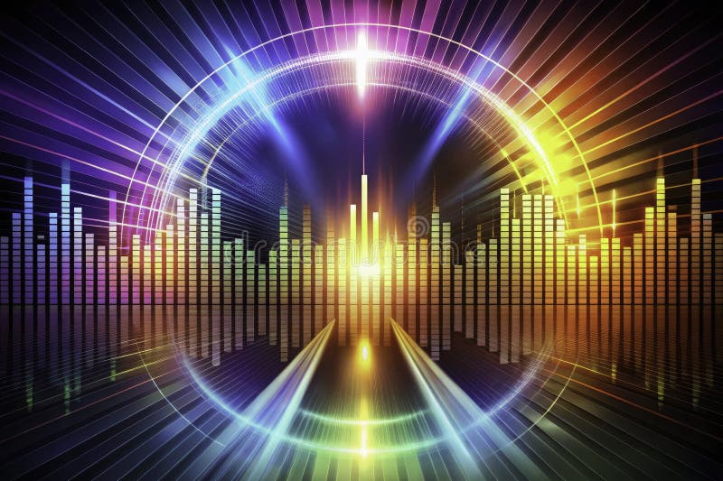 Dynamic Visualizations of Sound Waves a Radial Equalizer Explores Audio ...