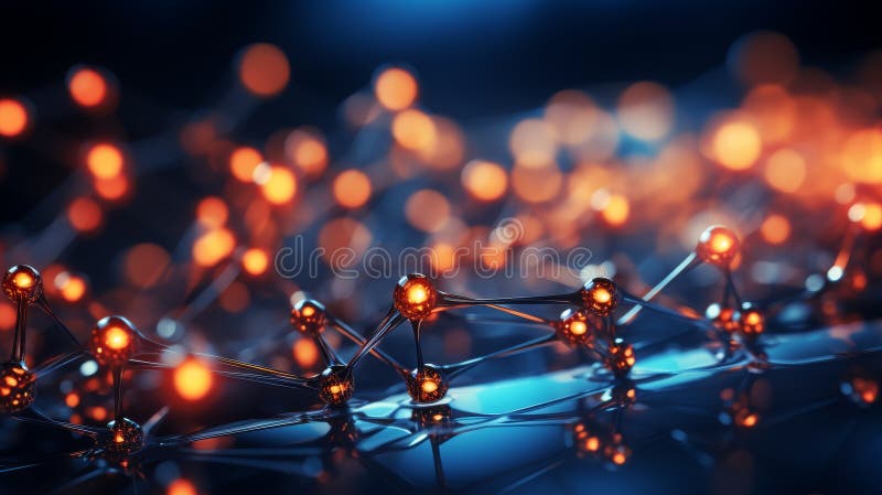 A Dynamic and Visually Engaging Illustration of a High-tech Data ...