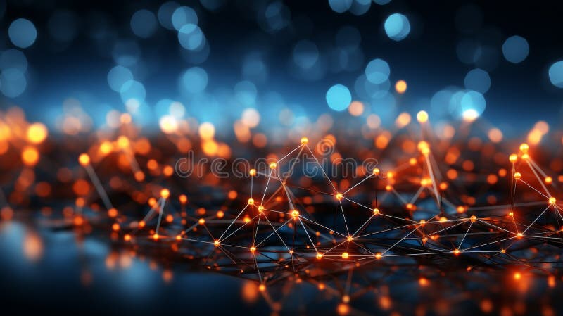 A Dynamic and Visually Engaging Illustration of a High-tech Data ...