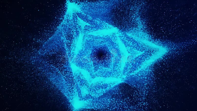 A Dynamic and Visually Striking Background with Animated Blue Particles ...