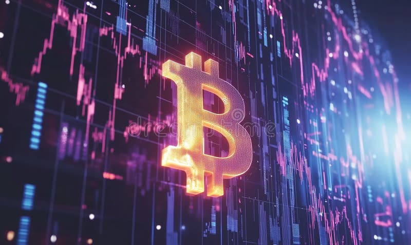 A Dynamic and Visually Striking Cryptocurrency Concept Image Featuring ...