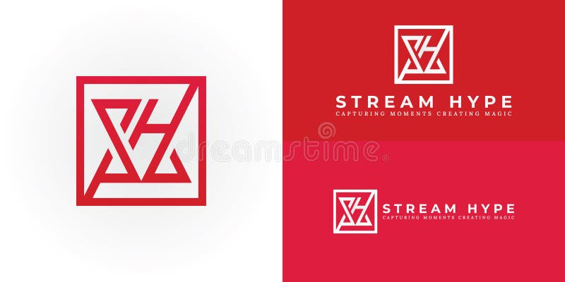 The Dynamic and Visually Striking Logo Design Features the Initials SH ...