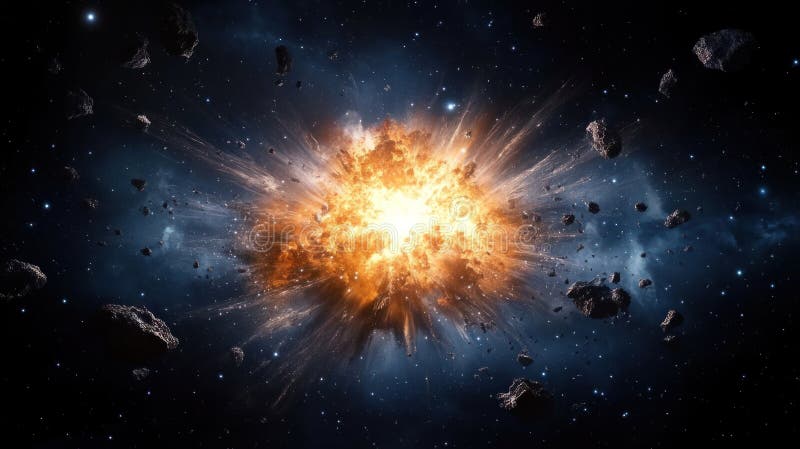 Explosive Time Warp in the Universe: 3D Rendering of Big Bang Explosion ...