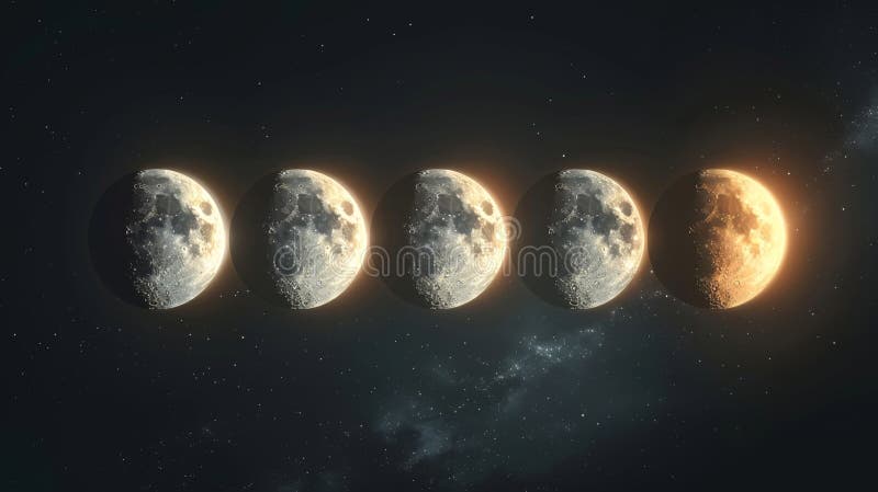 Dynamic Visuals Depicting the Changing Phases of the Moon Offer a ...