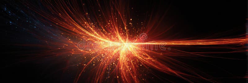 Fiery Abstract Lines Radiate from the Center in a Brilliant Display of ...