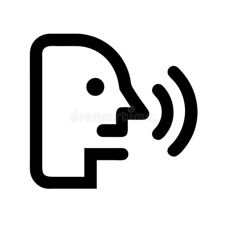 Voice icon vector stock illustration. Illustration of software - 381152144