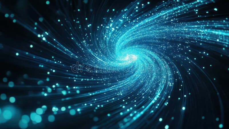 Dynamic Vortex Effect with Digital Patterns Stock Photo - Image of ...