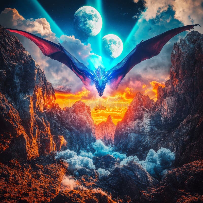 A Dynamic Wallpaper Illustrating a Space Dragon Journeying through the ...